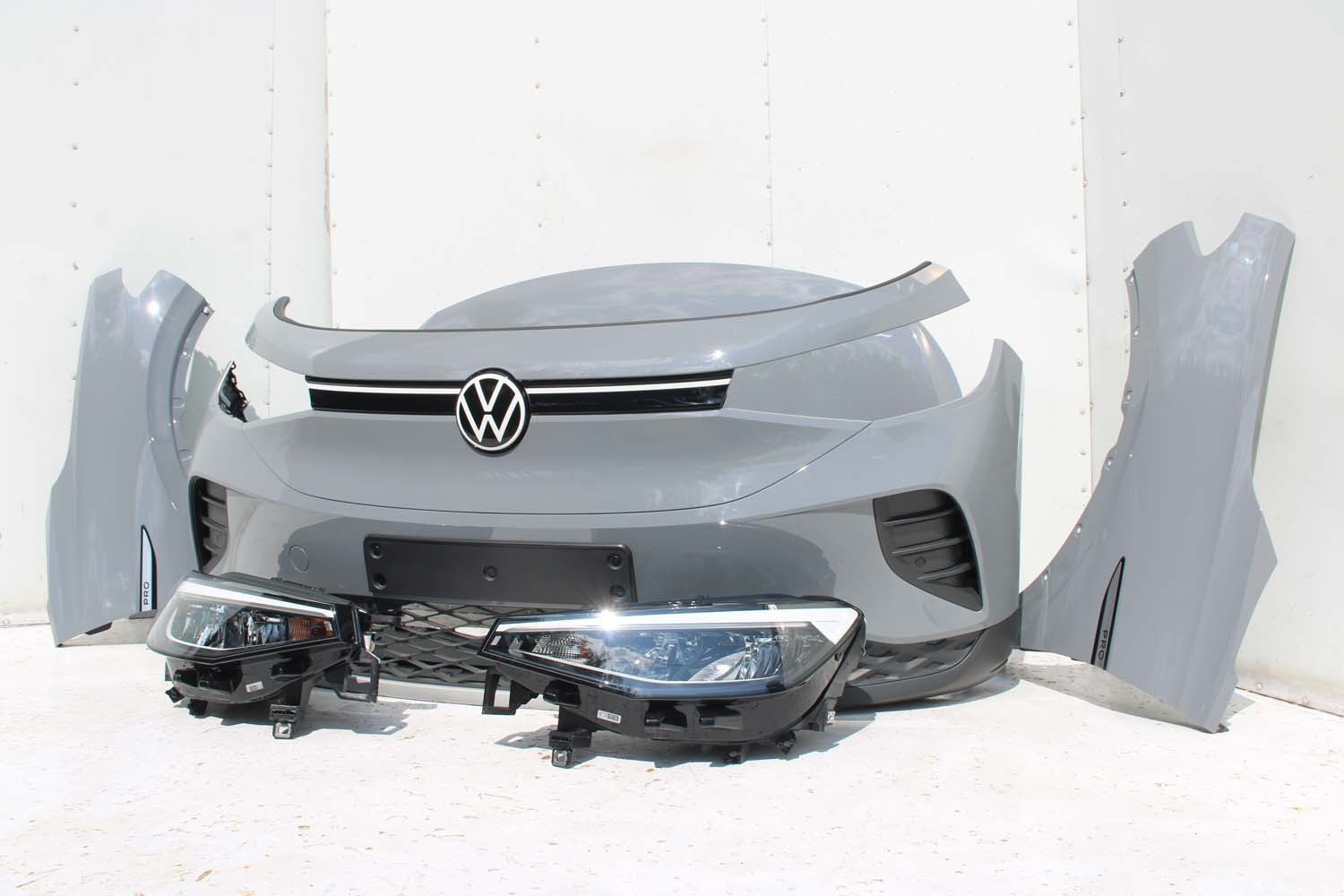 VW ID4 Pro PRZÓD maska błotniki zderzak pas przedni lampy wzmocnienie ...