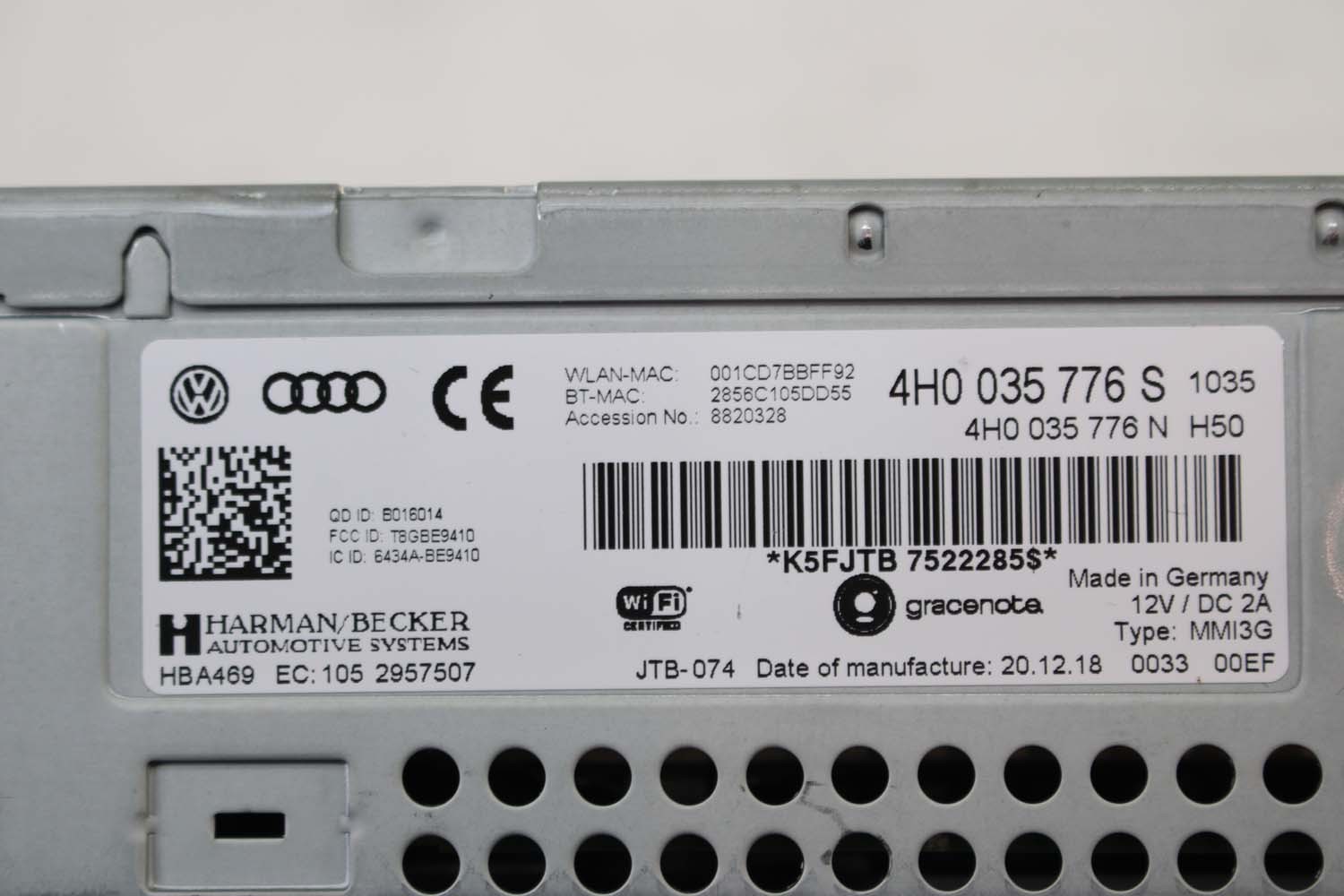 AUDI A8 LIFT CZYTNIK DVD MMI 3G 4H0035776N 4H0035776S 4H0035776N ...